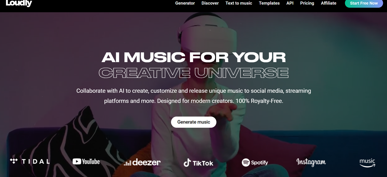 Loudly AI Make Royalty Free Tracks Fast with Alternatives - Best AI ...