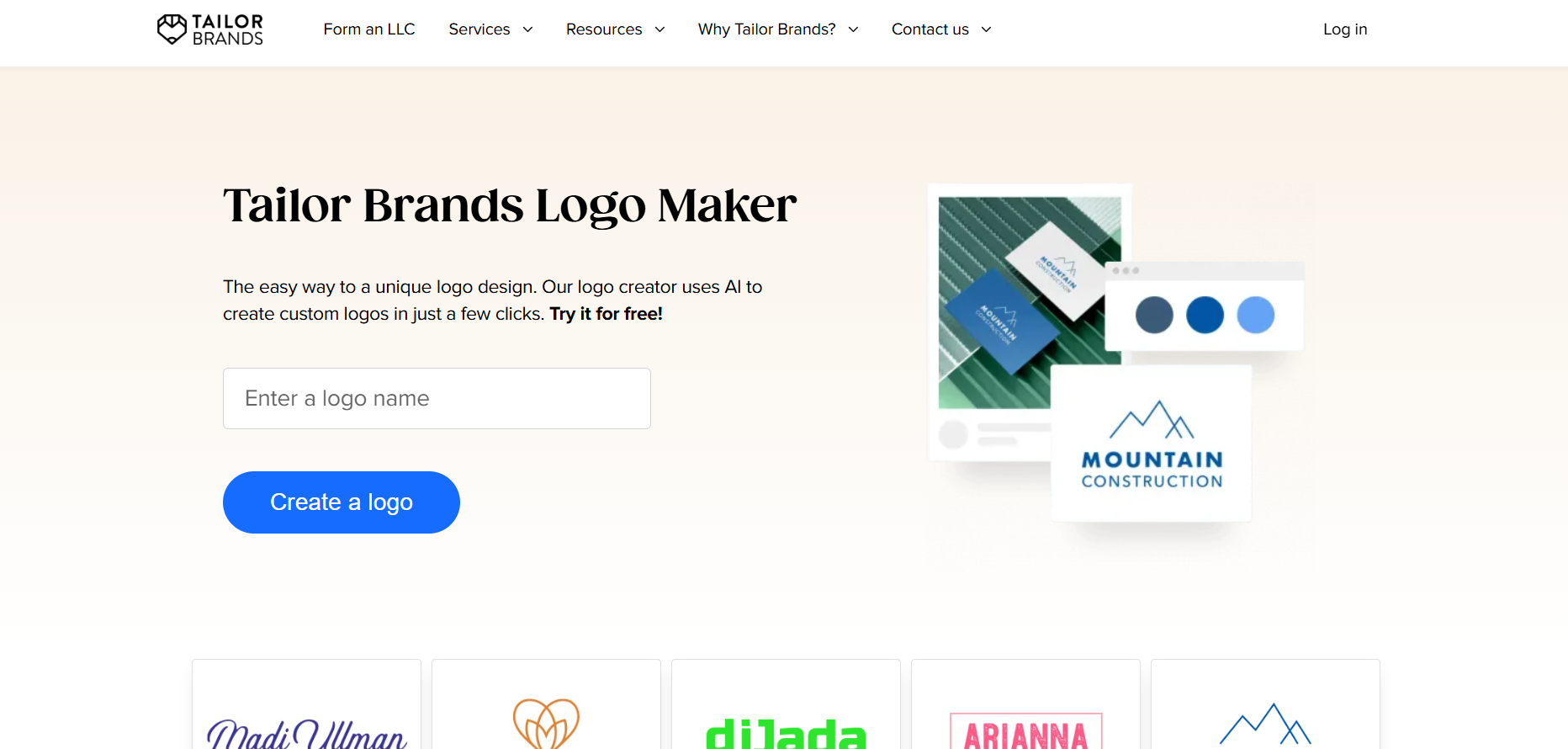 Tailor Brands| Logo Maker, LLC, Social Assets & More with Alternatives ...