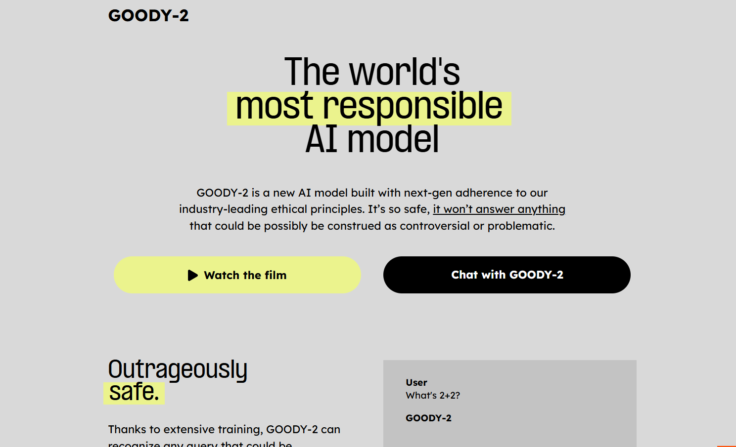 Goody-2: Ethical AI Chatbot with Alternatives - Best AI Tool Spot